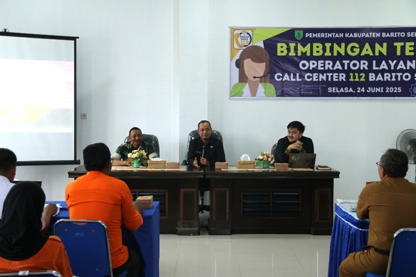 DiskominfoSP Barito Selatan Gelar Bimtek Operator Call Center 112 untuk Persiapan Implementasi ...